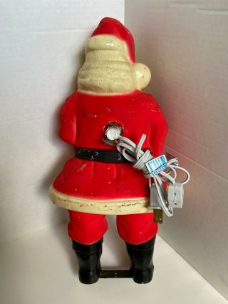 Vintage Hard Plastic Santa Claus Light Up Christmas Decoration | #27509873