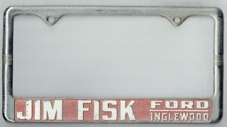 RARE Yreka California Jim Wilson Ford Vintage FoMoCo Dealer License ...