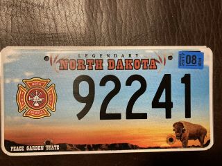 NORTH DAKOTA Buffalo Spirit Peace Garden State Wheat License Plate ESA ...