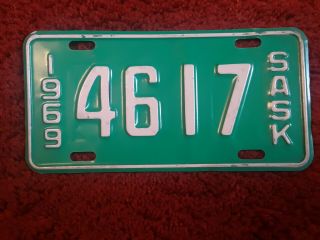 1969 Saskatchewan Motorcycle License Plate | #4285850
