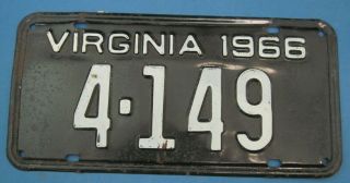 1961 Virginia License Plates Low 4 Digit Number | #45354256