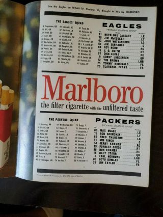 Philadelphia Eagles Vs Green Bay Packers 1962 Program | #28284653