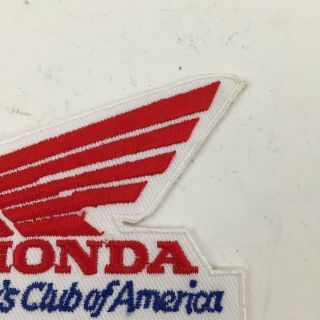 Vintage HONDA RIDERS CLUB Of America Embroidered SEW IRON - ON ...