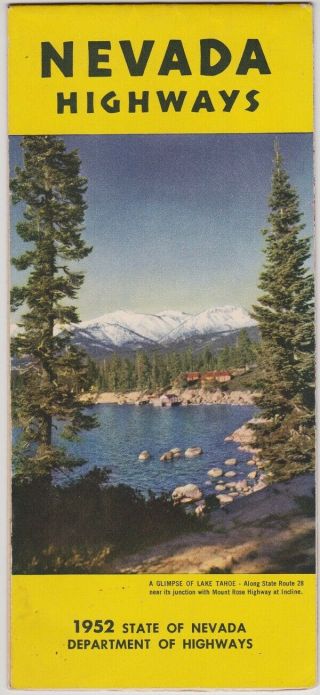 1971 Official State Issue Road Map Of Nevada | #4755235