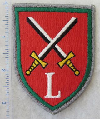 Vintage WEST GERMAN BUNDESWEHR ARMY ENGINEER TRAINING SCHOOL L PATCH ...