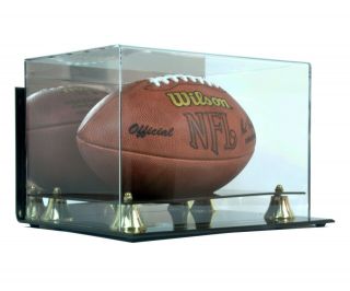 Saf - T - Gard NFL Football Deluxe Acrylic Display Case W/ Mirror Back ...