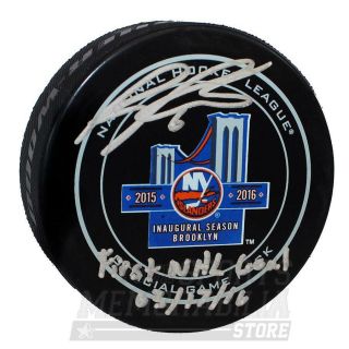 Ryan Pulock York Islanders Signed/Auto Puck | #54756964