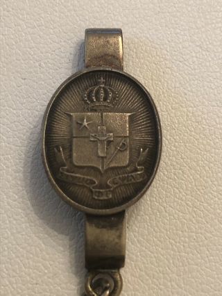 Vintage STERLING SILVER Men ' S Belt Loop Pocket Watch Chain | #29234203