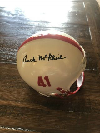 Kurt Burris Oklahoma Sooners Signed Throwback Mini Helmet Autograph OU ...