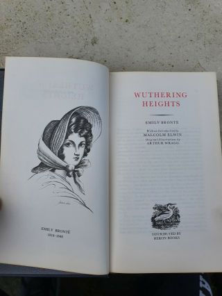 Wuthering Heights Emily Brontë Vintage Hardback Book Heron Books ...