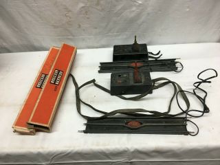 VINTAGE PAIR LIONEL O GAUGE TRAIN RAILROAD TRACK CTC LOCKON POWER ...