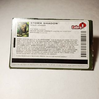 GI JOE 2004 STORM SHADOW V16 NINJA COBRA STRIKE TEAM LEADER W/CARD 100 ...