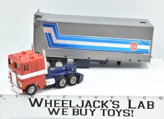 Optimus Prime 100 Complete 1984 G1 Transformers Freightliner Action ...