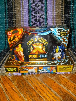Treasure X Fire Vs Ice Extinct Beasts Pack Factory Box | #39258600