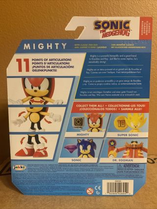 Sonic The Hedgehog Classic MIGHTY Articulated Action Figure Jakks ...