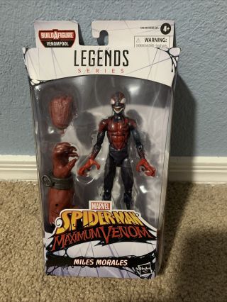 Marvel Legends 6 " Venomized Miles Morales Symbiote Venompool BAF ...