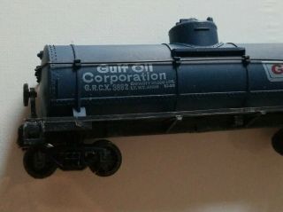 HO Scale Gauge Model Railroad Train Car Single Dome Gulf Oil Tanker ...