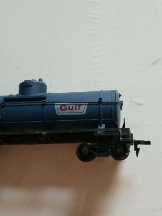 HO Scale Gauge Model Railroad Train Car Single Dome Gulf Oil Tanker ...