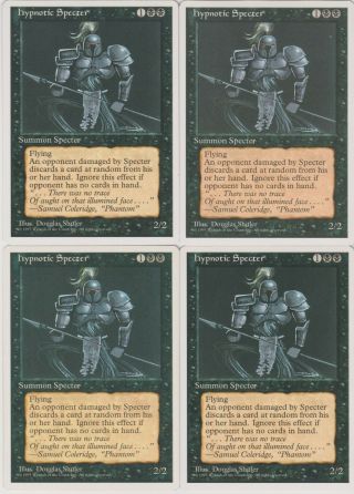 MTG 4x Hypnotic Specter 4th Fourth Edition OLD SCHOOL Magic The ...