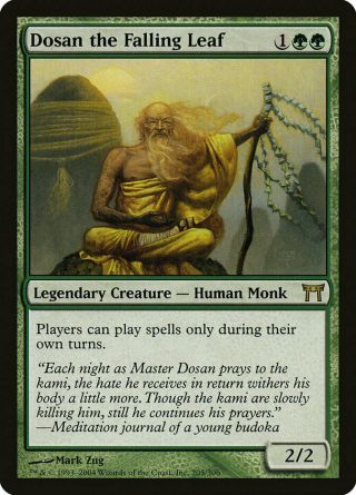 1x FOIL Dosan The Falling Leaf Champions Of Kamigawa Magic MTG NM/LP ...