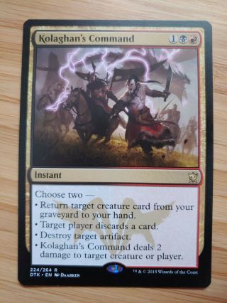 Magic The Gathering MTG Kolaghan ' S Command - - Dragons Of Tarkir ...