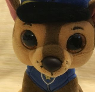Ty Beanie Boos Baby Paw Patrol Plush 6” CHASE Police German Shepard ...