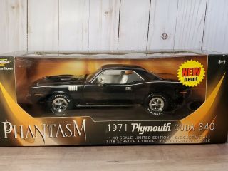 Ertl American Muscle 1971 Plymouth Cuda 340 Phantasm 1:18 Scale Diecast ...
