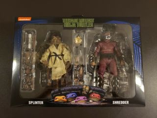 NECA Teenage Mutant Ninja Turtles Splinter And Shredder 7 " Action ...