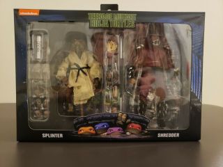 NECA Teenage Mutant Ninja Turtles Splinter And Shredder 7 " Action ...
