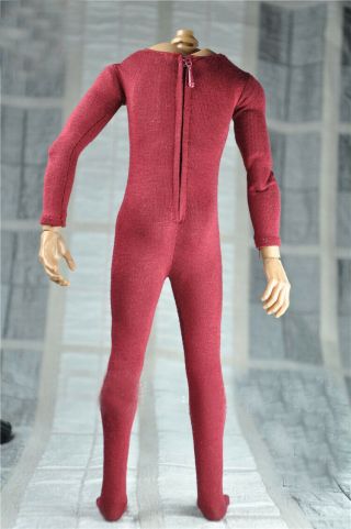 1:6 Scale DIY Red Tight Jumpsuit For 12 " Male DAM HT SS Action Figure ...