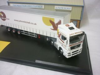 Oxford Diecast/Modern 1:76th Truck MAN Curtainside John Mitchell ...