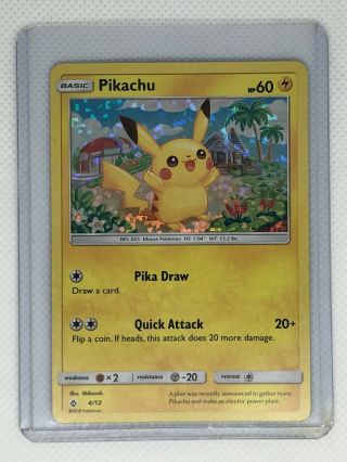 Pokemon McDonalds Pikachu 4/12 Holo Rare NM Promo | #40875765