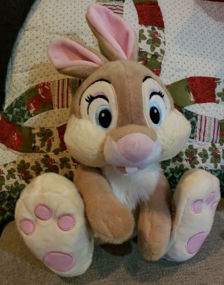 Disney Store MISS BUNNY Plush Stuffed Toy BAMBI Thumper ' S Girlfriend ...