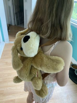 Doggy Stuffed Animal Backpack With Zipper Compartment Gently | #41102007