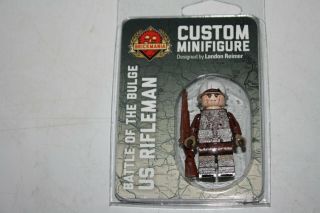 LEGO Brickmania WW2 Battle Of The Bulge German Rifleman Minifigure ...