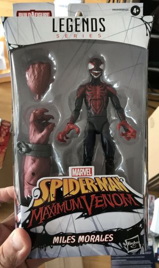 Marvel Legends 6 " Venomized Miles Morales Symbiote Venompool BAF ...