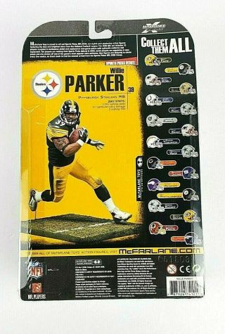 McFarlane NFL 2008 Willie Parker Pittsburgh Steelers Action Figure ...