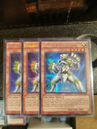 3x Secret Rare Galaxy Soldier WSUP - EN010 1st Edition | #58520411