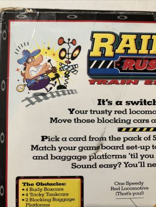 Vintage Railroad Rush Hour Train Escape Strategy Board Game By Binary ...