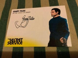 GERRY ANDERSON THE SECRET SERVICE JEREMY WILKIN JW1 AUTOGRAPH CARD UFO ...