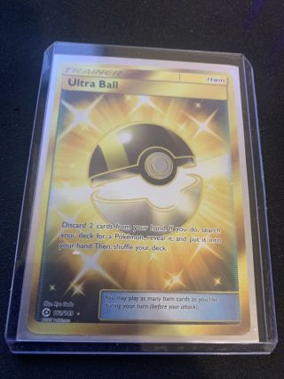 Pokemon TCG Sun And Moon Rotom Dex 159/149 Full Art Gold Secret Rare ...