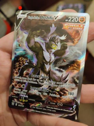 Pokemon Card Single Strike Urshifu V 151/163 Full Art RARE Battle ...