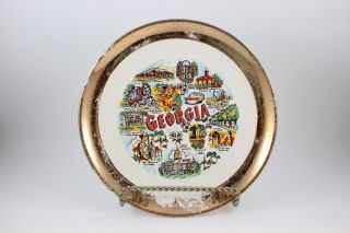 Vintage Missouri Souvenir State Plate With Gold Trim Designs 8 ...