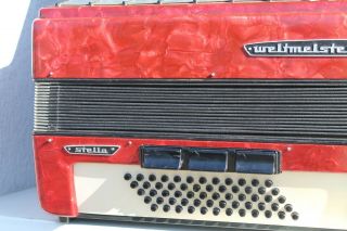 Vintage Old Made German Button Weltmeister Stella Accordion 60 Bass ...