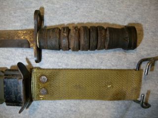Utica Flaming Bomb USM4 M1 Carbine Bayonet Vintage US WWII Fighting ...
