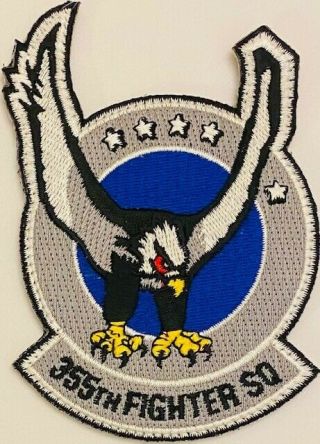 USAF AIR FORCE MILITARY PATCH 355 FS FALCON LIGHTNING DRIVER F - 35 ...