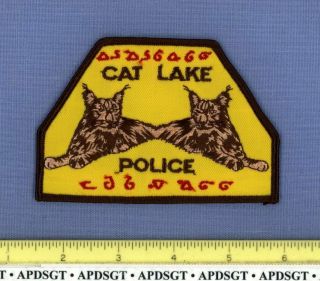 CAT LAKE FIRST NATIONS TRIBE CANADA Indian Tribal Police Patch 2 CATS ...