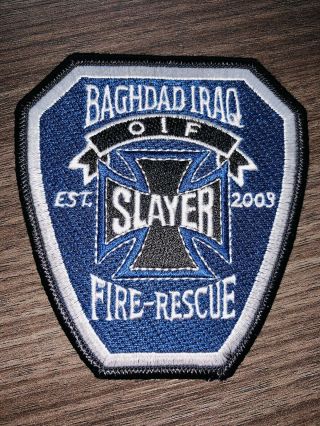 United States Mission Iraq Fire Department Baghdad Shoulder Patch ...