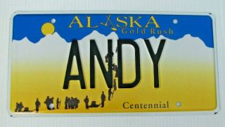 ALASKA GOLD RUSH GRAPHIC VANITY LICENSE PLATE " HOOTIE " AND THE ...