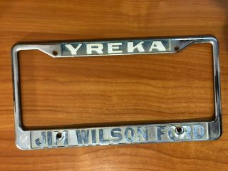 RARE Yreka California Jim Wilson Ford Vintage FoMoCo Dealer License ...